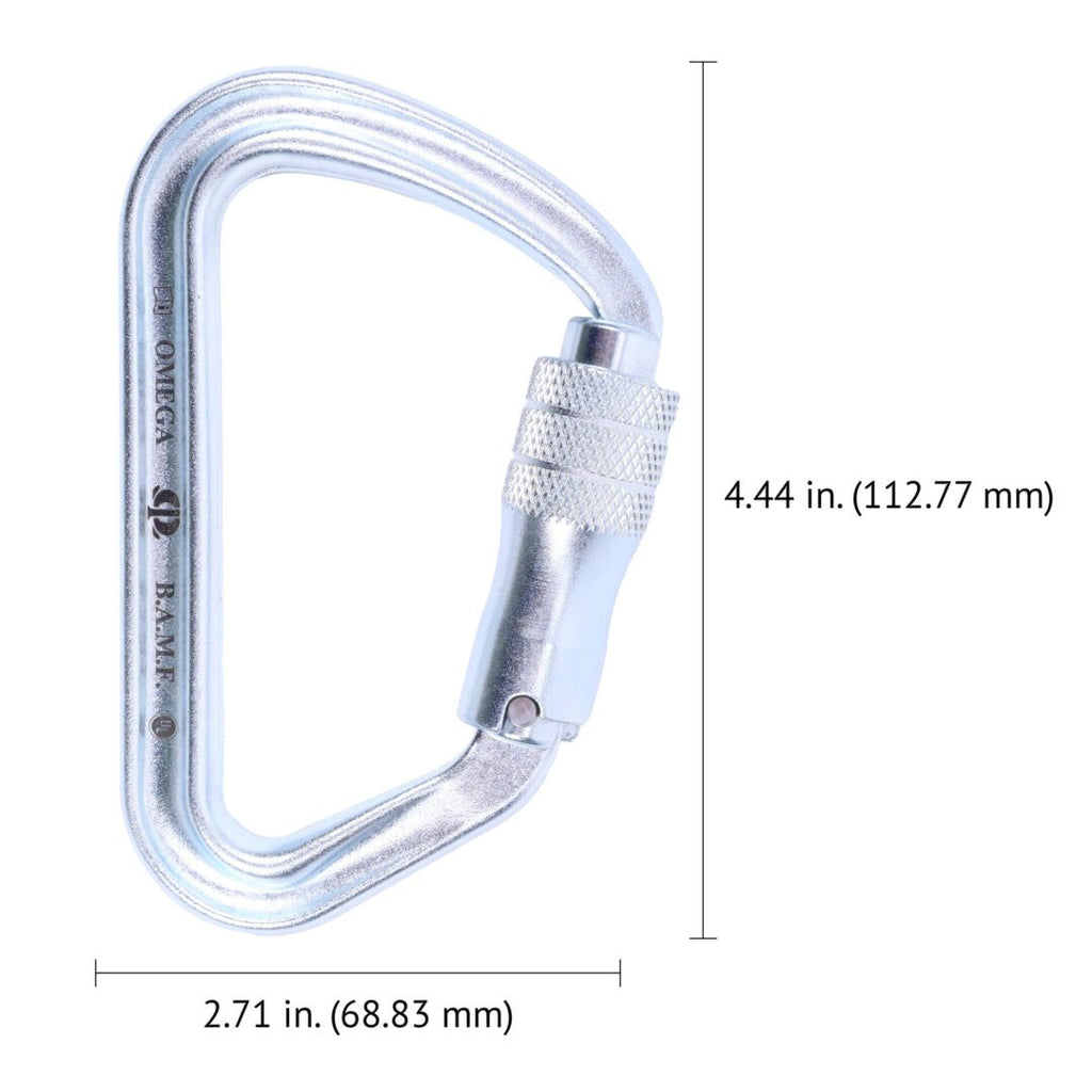 OMEGA PACIFIC BAMF ULTRA-LITE STEEL 3-STAGE QUIK-LOK NFPA (CARABINER ...