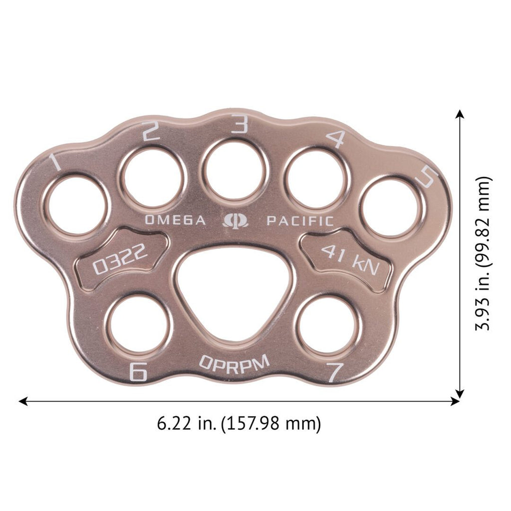 OMEGA PACIFIC MEDIUM ALUMINUM RIGGING PLATE NFPA – Train Your Probie