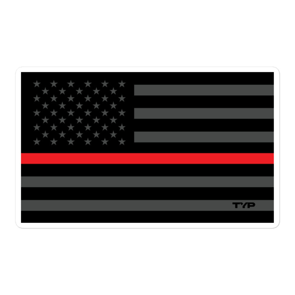 US Thin Red Line Sticker – Train Your Probie